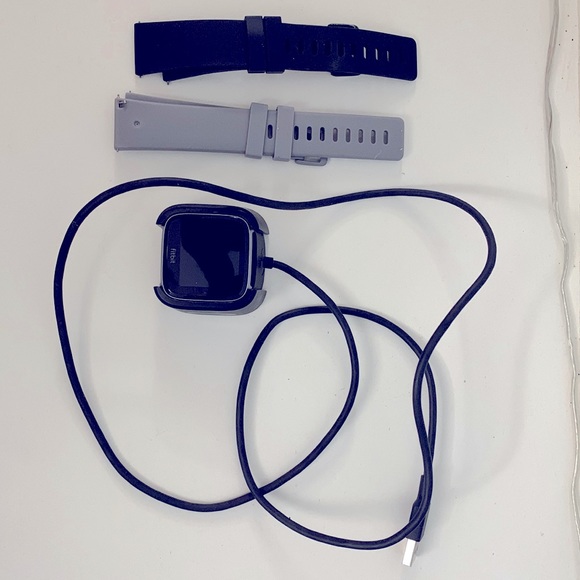 fitbit | Wearables | Broken Fitbit Versa With Charger And Bands | Poshmark